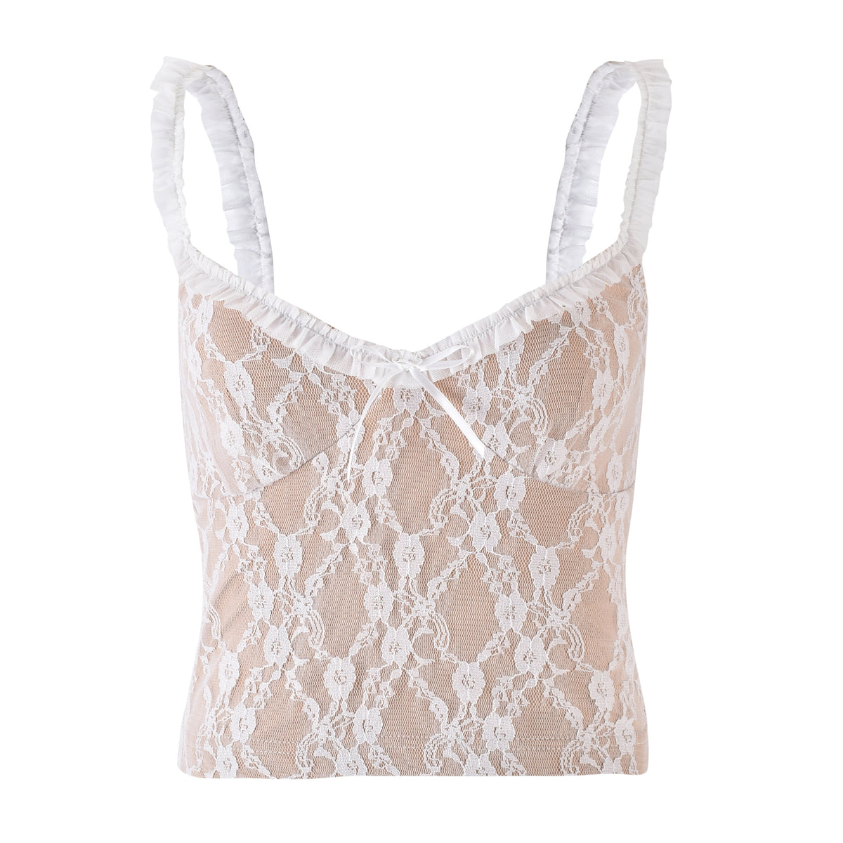 DEJA TOP - WHITE : LACE – Tiger Mist