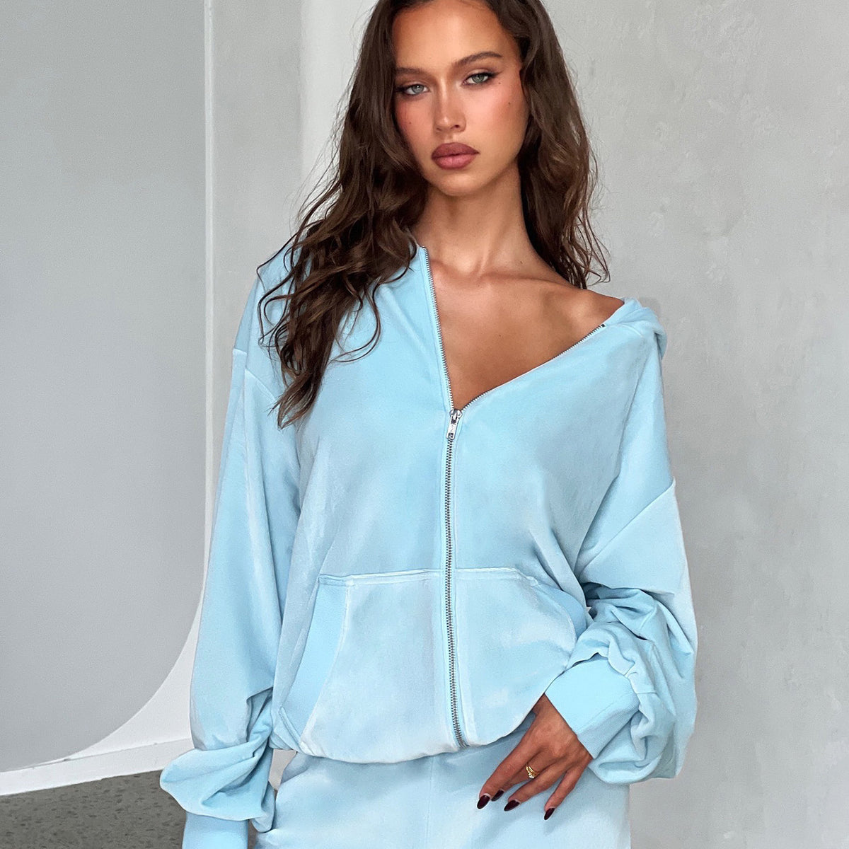 ERICKA HOODIE - BLUE : BABY BLUE – Tiger Mist