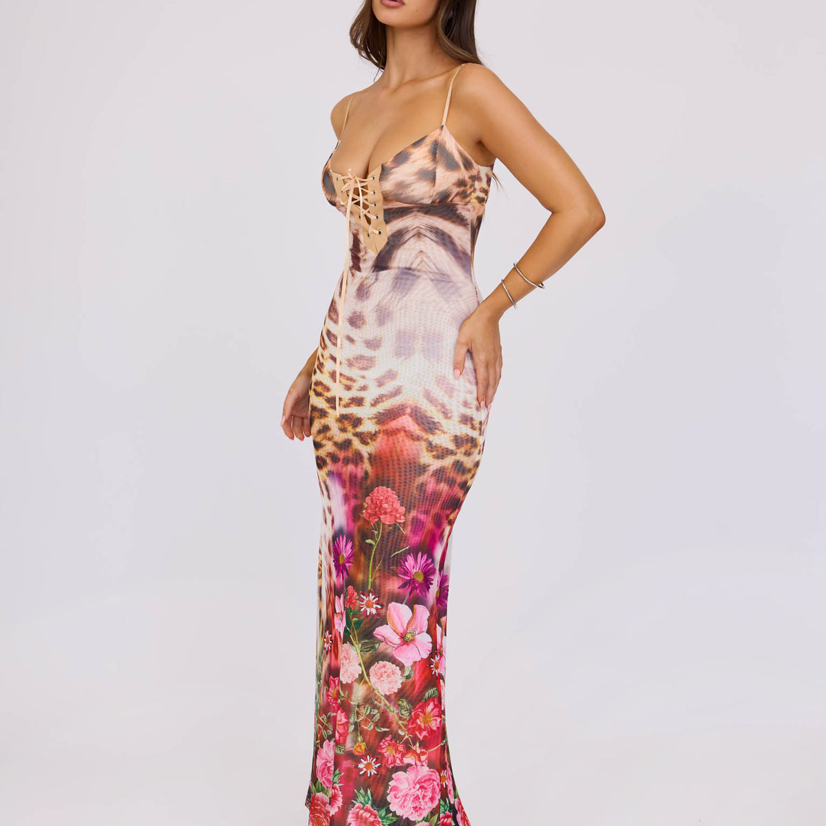KALILAH DRESS - MULTI : LEOPARD – Tiger Mist