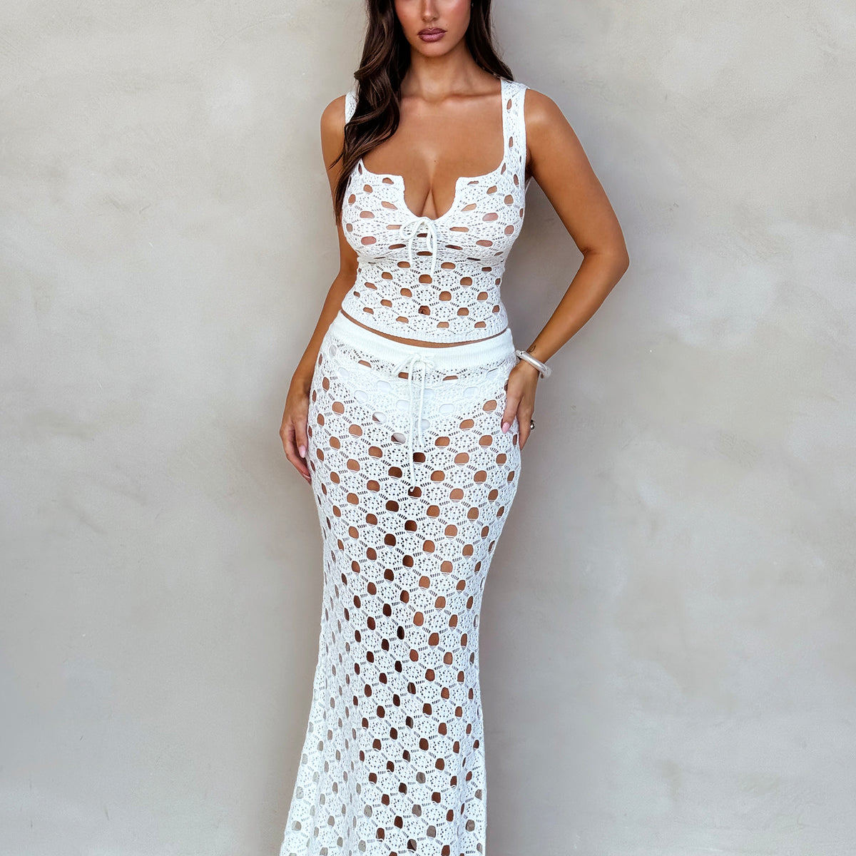 KINCADE TOP - WHITE – Tiger Mist