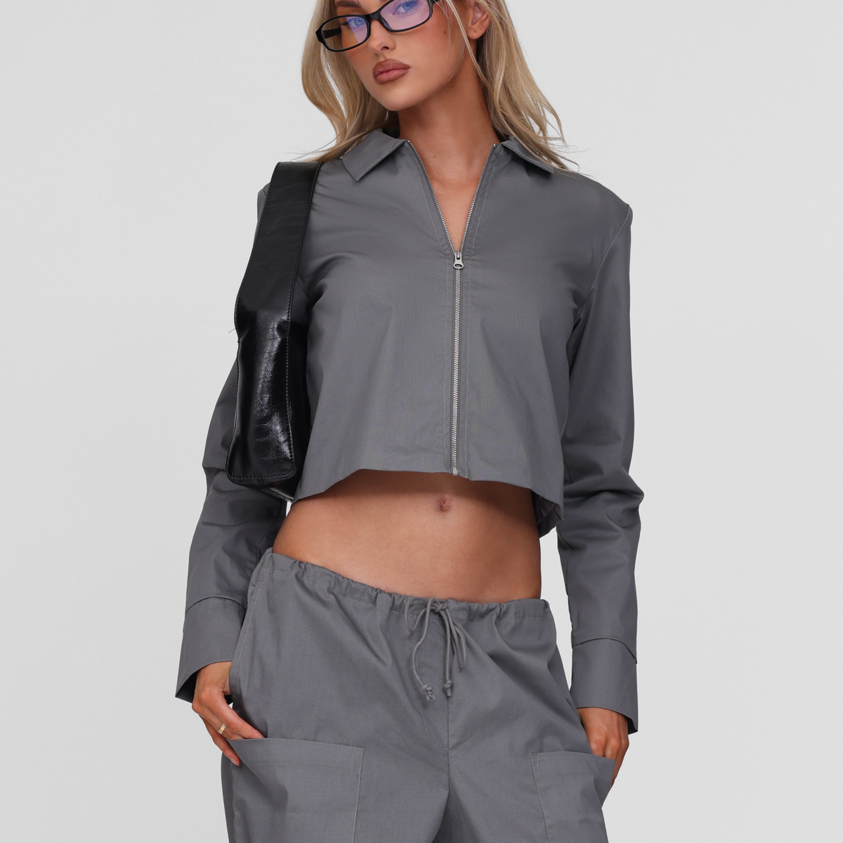 TYSHA JACKET - CHARCOAL – Tiger Mist